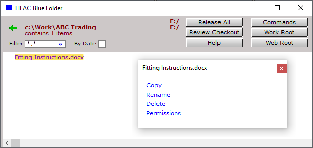 - Blue Folder and Verity
